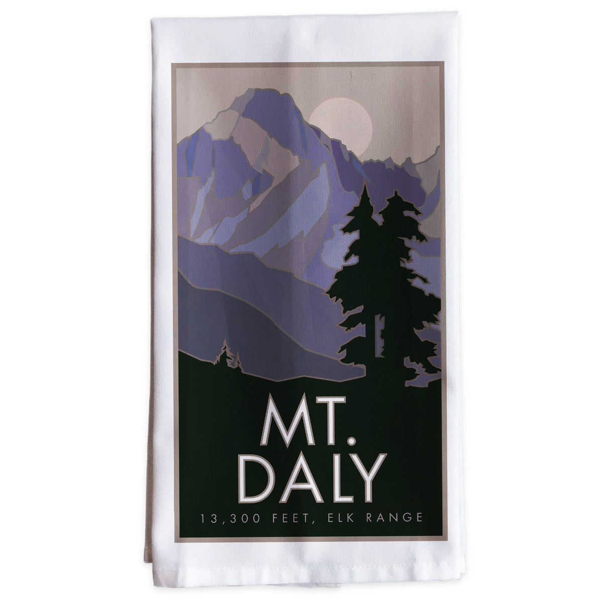 Mt. Daly, Colorado -Tea Towel – Travel Posters