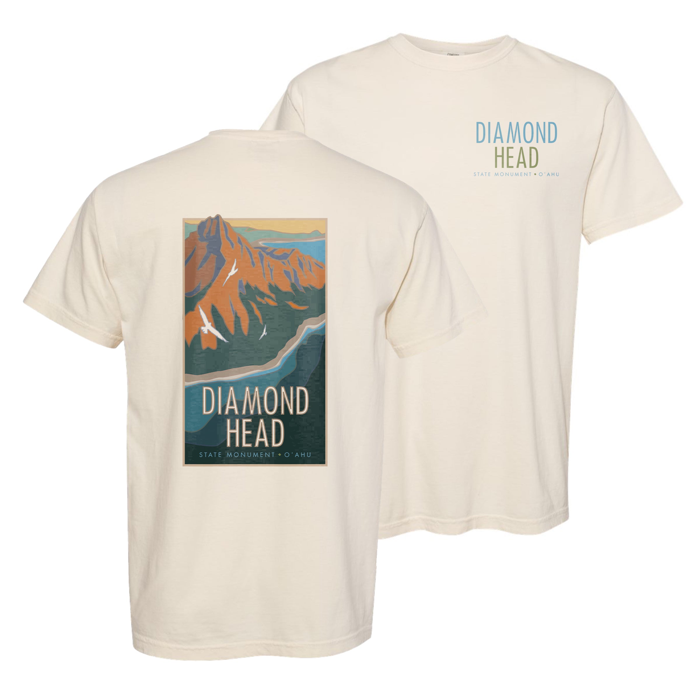 Diamond Head State Monument, Hawaii - Comfort Colors Heavyweight T-Shi ...