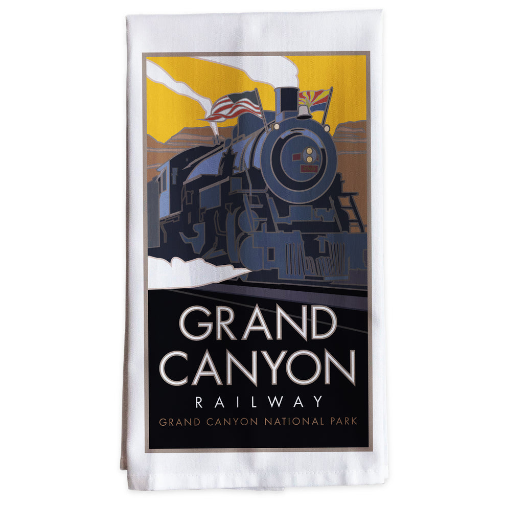 Grand Canyon Railway, Arizona -Tea Towel – Travel Posters