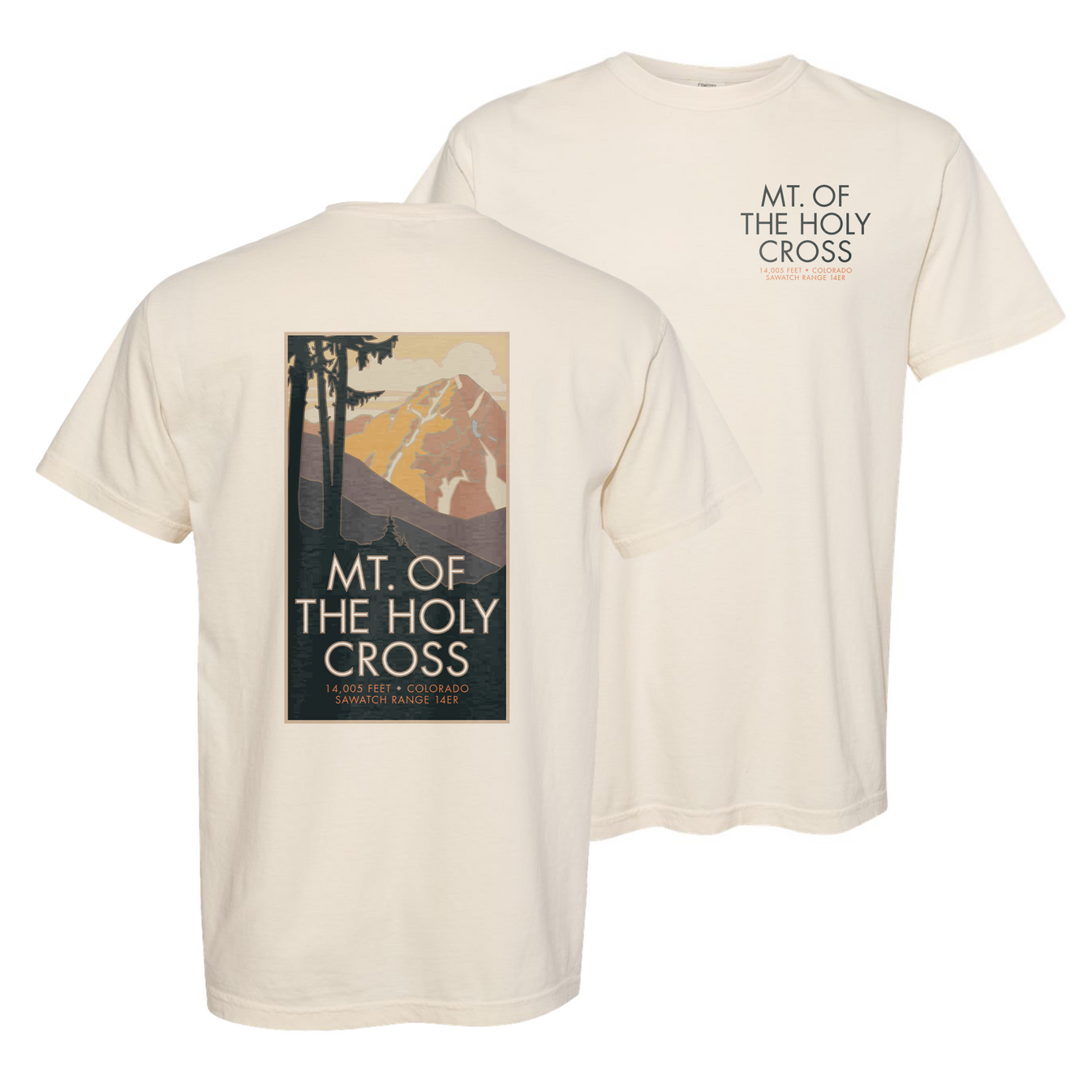 Mt. of the Holy Cross, Colorado - Comfort Colors Heavyweight T-Shirt ...