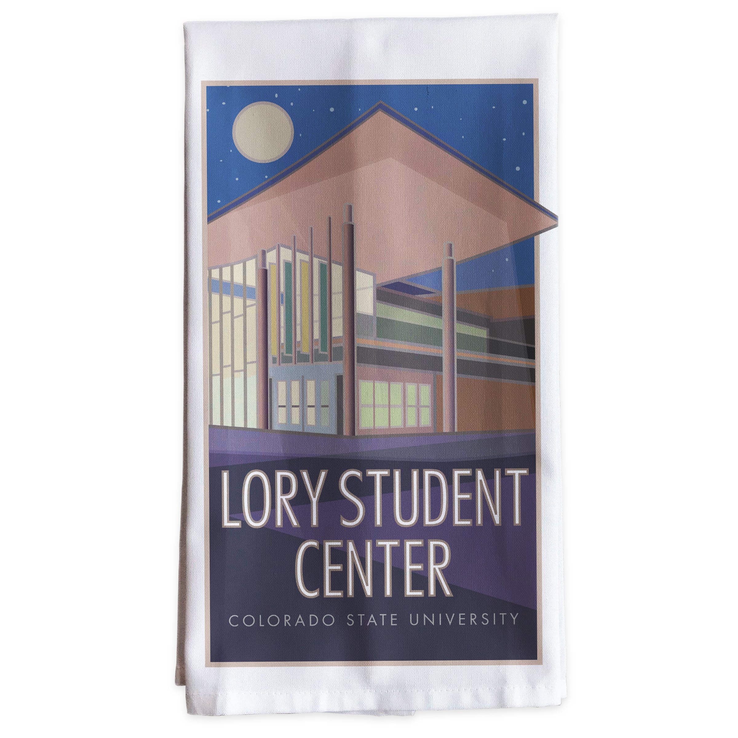 Lory Student Center (CSU) Colorado -Tea Towel – Travel Posters