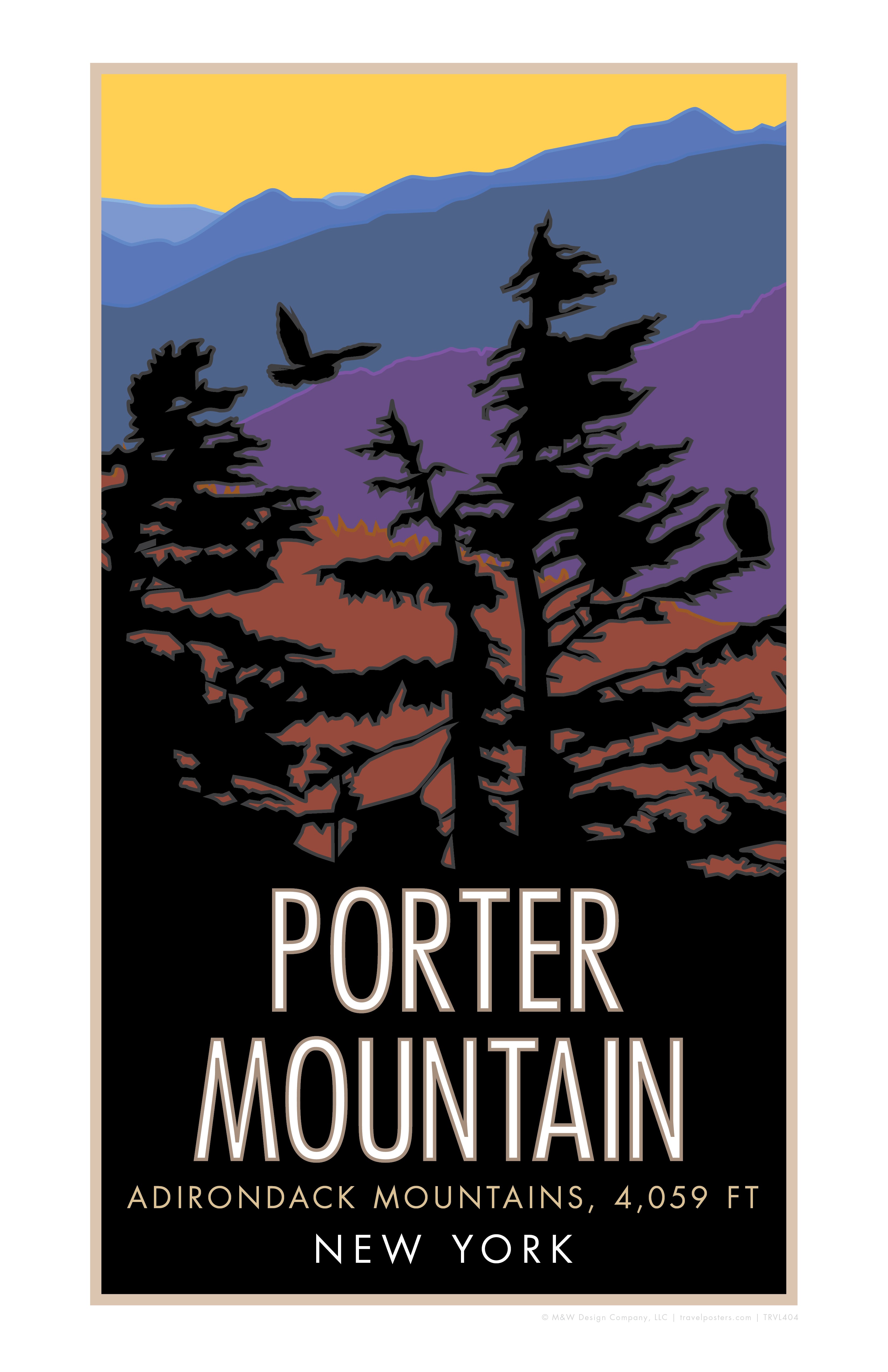 Porter Mountain - Poster – Travel Posters