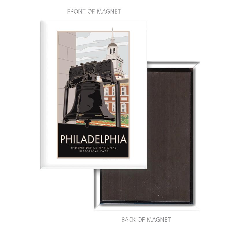 Phila Liberty Bell Button Magnet – Travel Posters